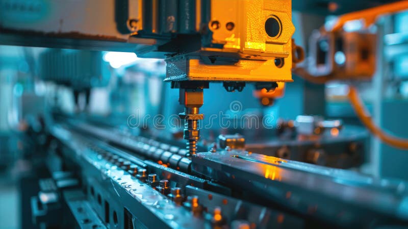An Electric Machine Using in a Factory. Stock Image - Image of robotics ...