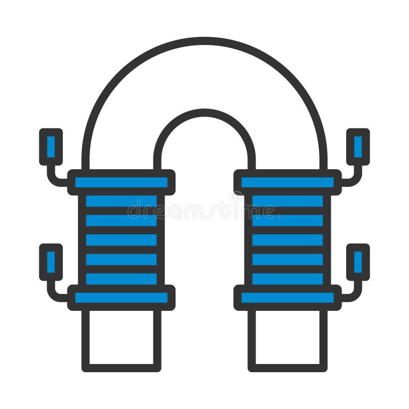 Electric Magnet Icon stock vector. Illustration of electric - 256680897