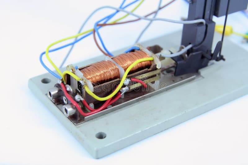 Electric magnet stock image. Image of background, copper - 65522767