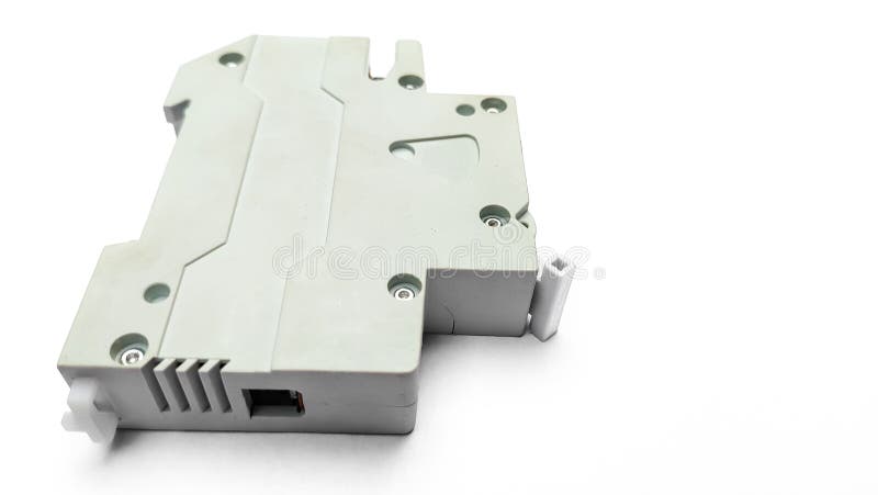 Electric Main Power Switch, MCB Isolated on White Background ...