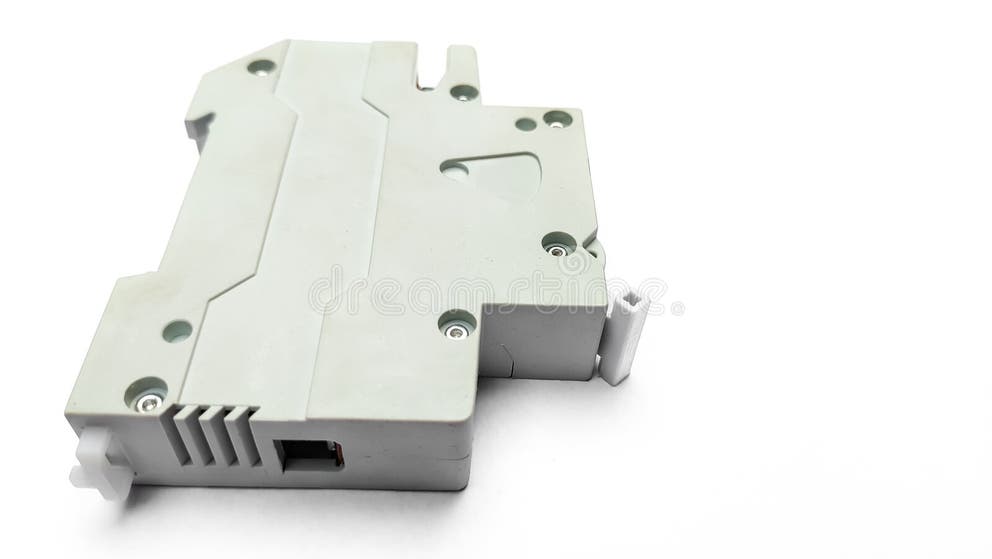 Electric Main Power Switch, MCB Isolated on White Background ...