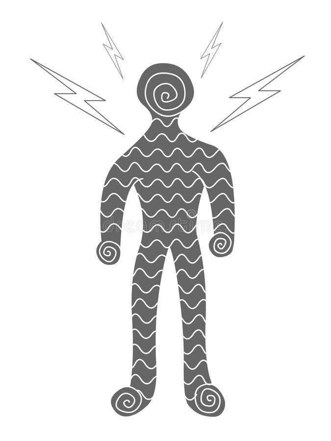 Electric Man stock illustration. Illustration of charge - 329442