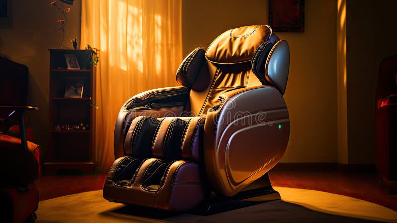 An Electric Massage Chair. Generative Ai Stock Illustration ...