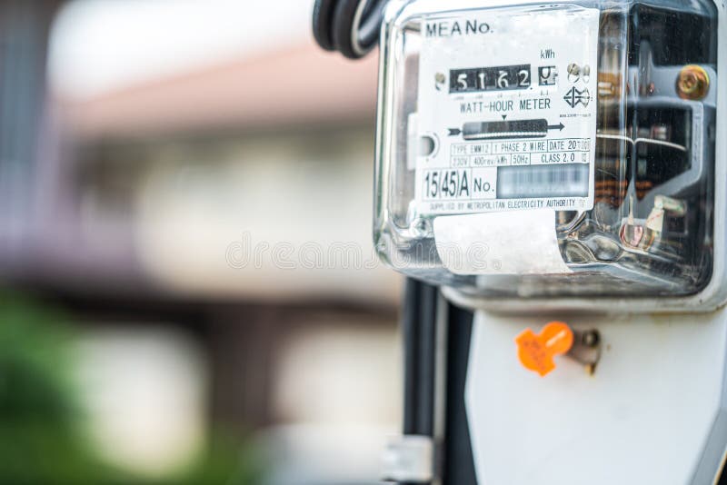 Electric Measuring Power Meter for Energy Cost at Home and Office Stock ...