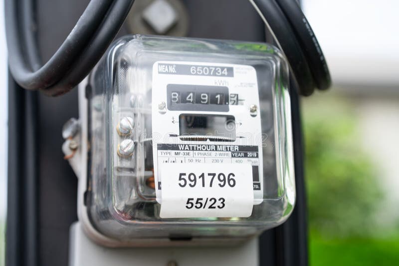 Electric Measuring Power Meter for Energy Cost at Home and Office Stock ...
