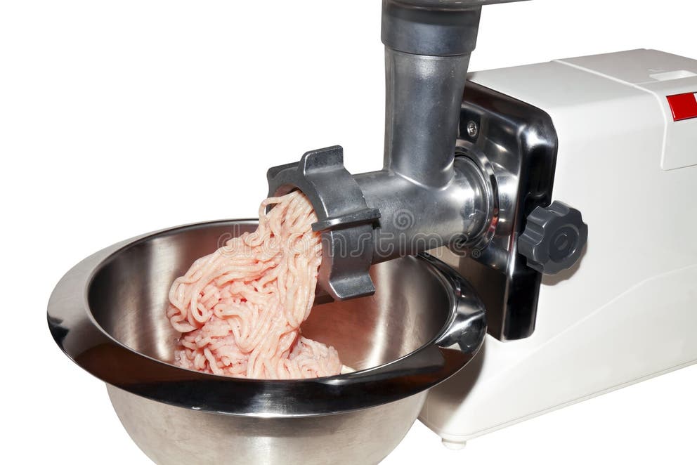 Electric meat grinder stock image. Image of chop, hash - 19848421