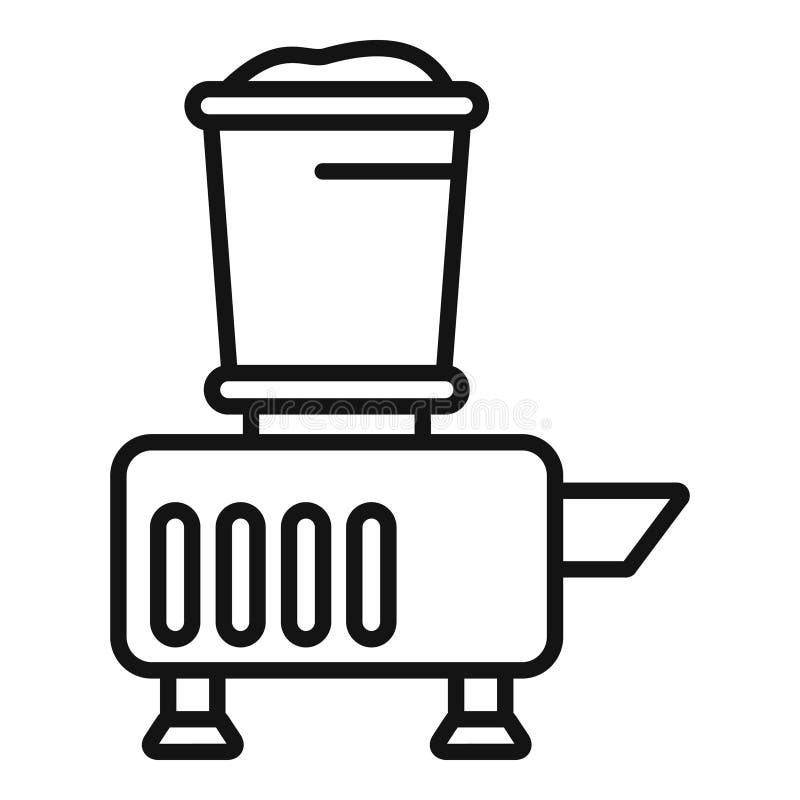 Electric Meat Grinder Processing Meat in the Kitchen Stock Vector ...