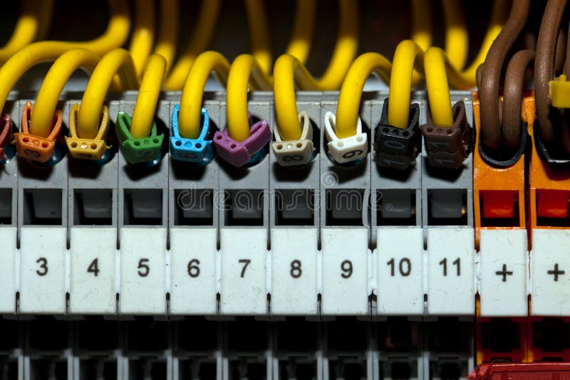 Electric Mechanic Machine Cable Stock Image - Image of component ...