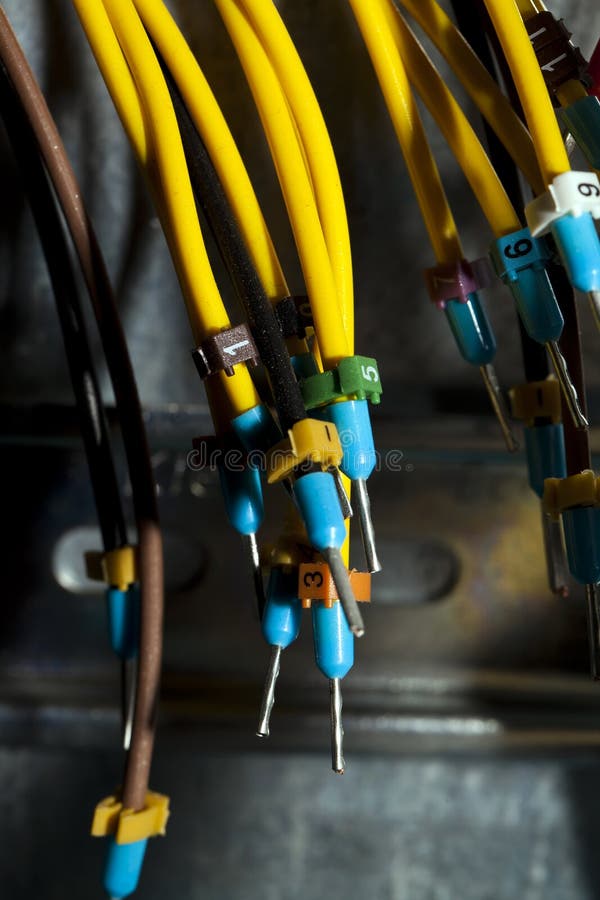 Electric Mechanic Machine Cable Stock Photo - Image of button, control ...