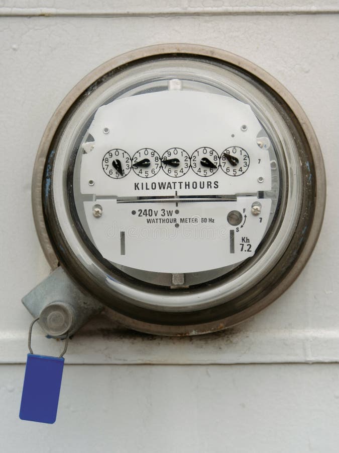 Home electric power meter stock photo. Image of volt - 12149216