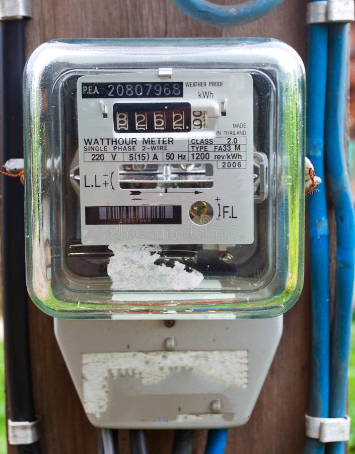Digital Electric Meter stock image. Image of energy, glass - 15362645