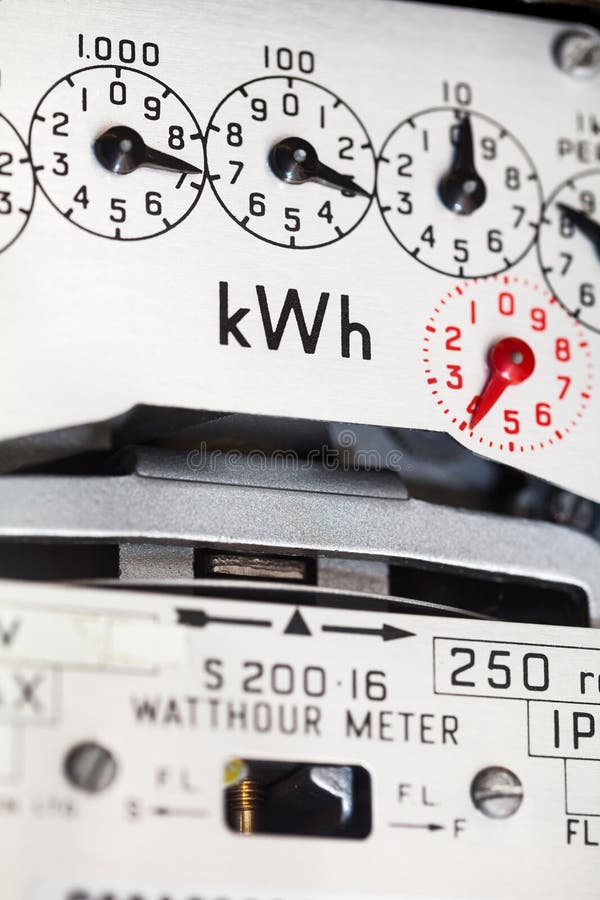 Electric Meter Dials stock photo. Image of spinning, estimate - 8523374