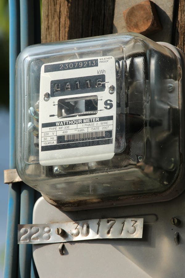 Electric meter stock image. Image of current, readout - 33051775