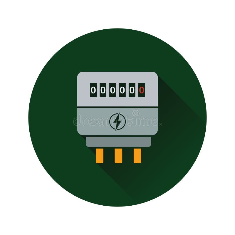 Electric Meter Icon stock vector. Illustration of meter - 228958575