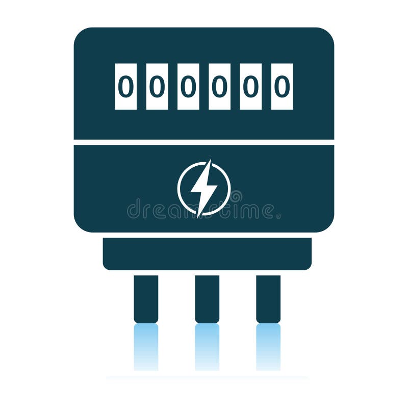 Electric Meter Icon stock vector. Illustration of meter - 228958575