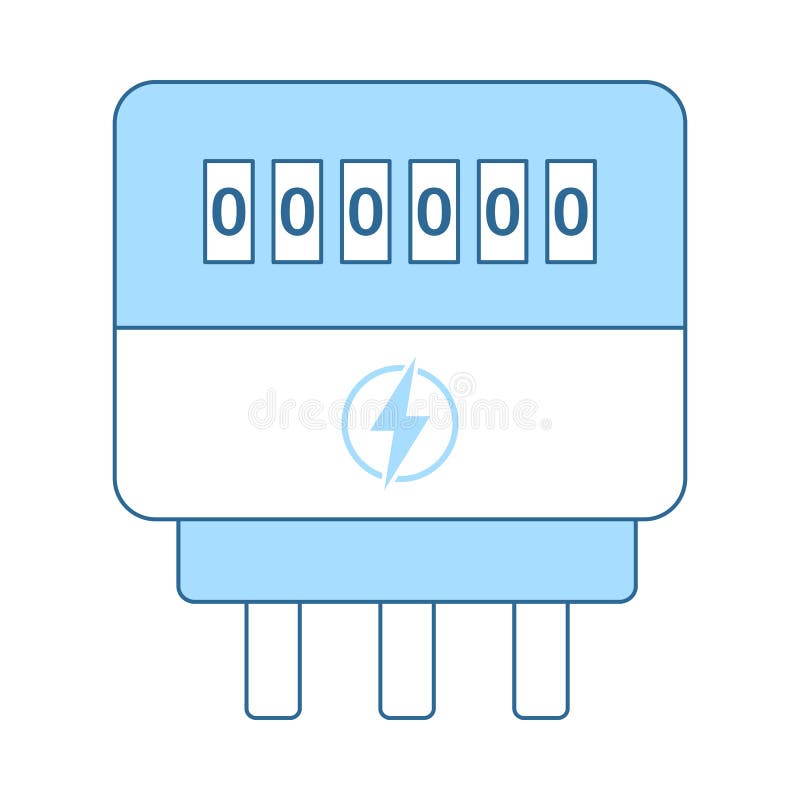 Electric Meter Icon stock vector. Illustration of color - 148389962