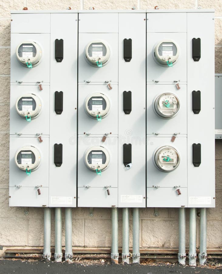 Electric meters stock photo. Image of area, power, equipment - 32570444