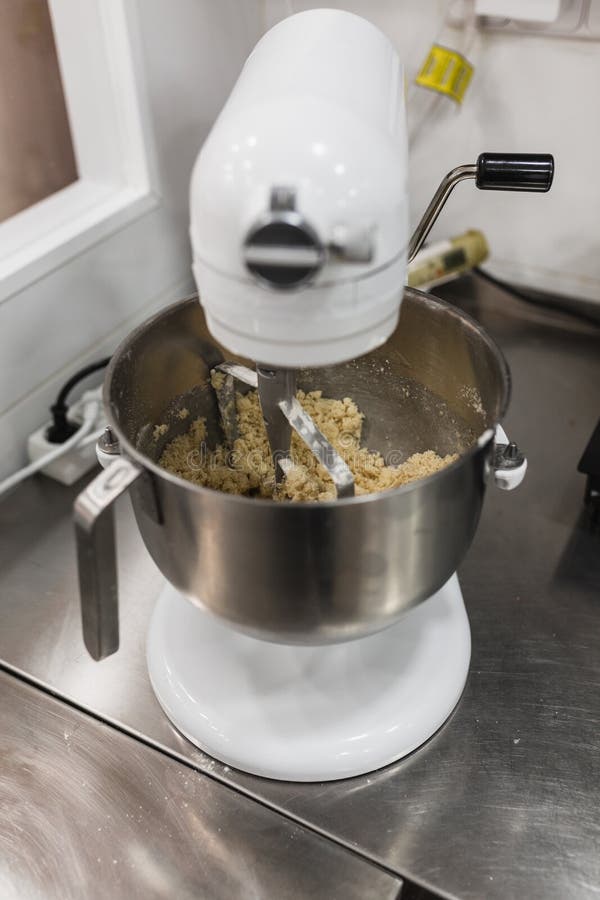 Electric Mixer Beating Mixture in a Pastry Stock Image - Image of fresh ...