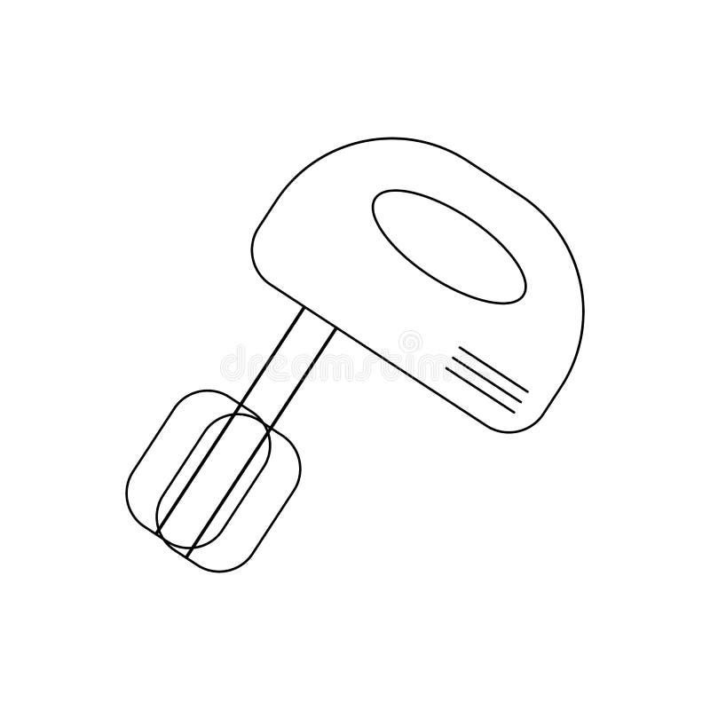 Electric Mixer Icon, Hand Blender, Beater Icon Stock Vector ...
