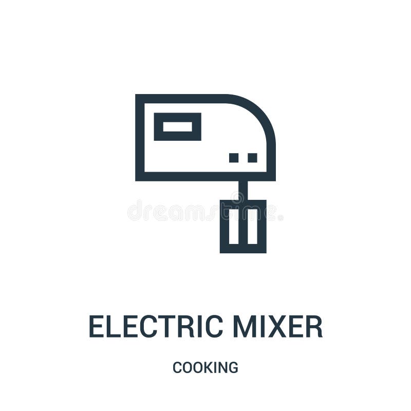 Mixer Icon Vector from Computer Collection. Thin Line Mixer Outline ...