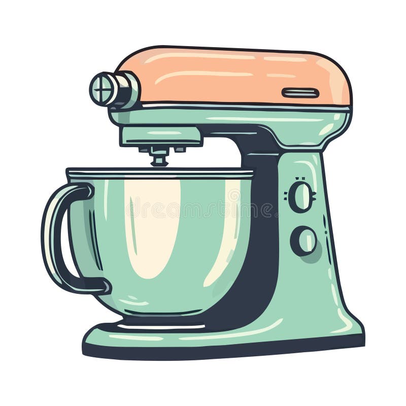 Electric Mixer Kitchen Icon, Isolated Vector Illustration Stock Vector ...