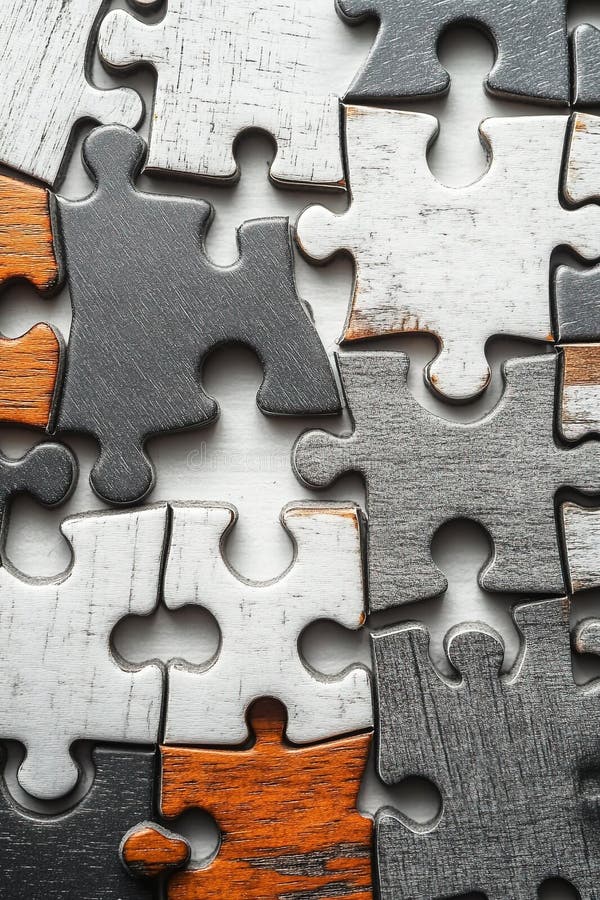 Electric Modern Jigsaw on White Background Showcasing Intricate Design ...