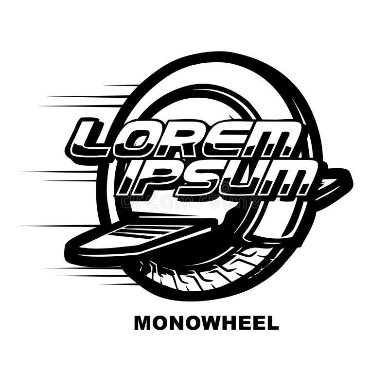 Electric Mono Wheel Logo Concept Vector Stock Vector - Illustration of ...