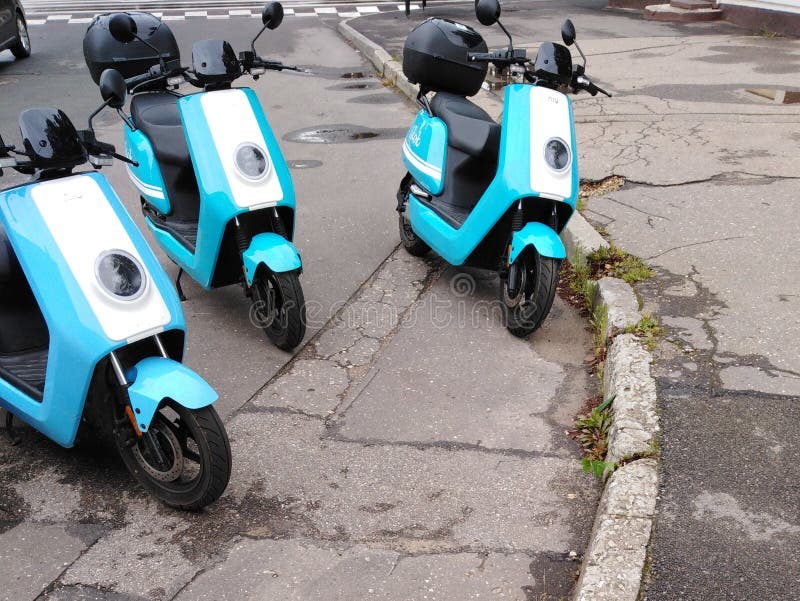 Shared Electric Mopeds Stock Photos - Free & Royalty-Free Stock Photos ...