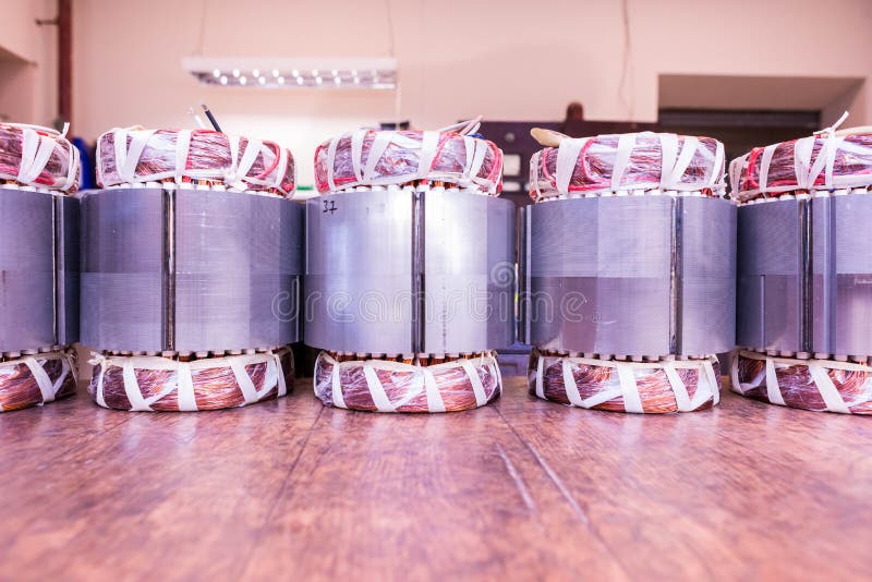 Electric motor copper stock image. Image of device, induction - 64513551