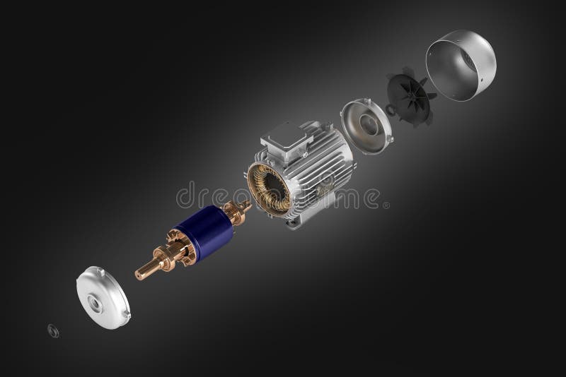 Induction Motor Black Background Stock Illustrations – 182 Induction ...
