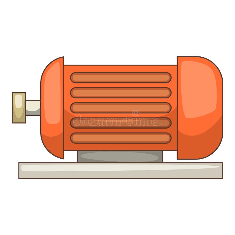 Electric Motor Icon, Cartoon Style Stock Vector - Illustration of ...