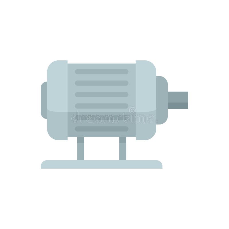 Electric Motor Icon, Flat Style Stock Vector - Illustration of design ...