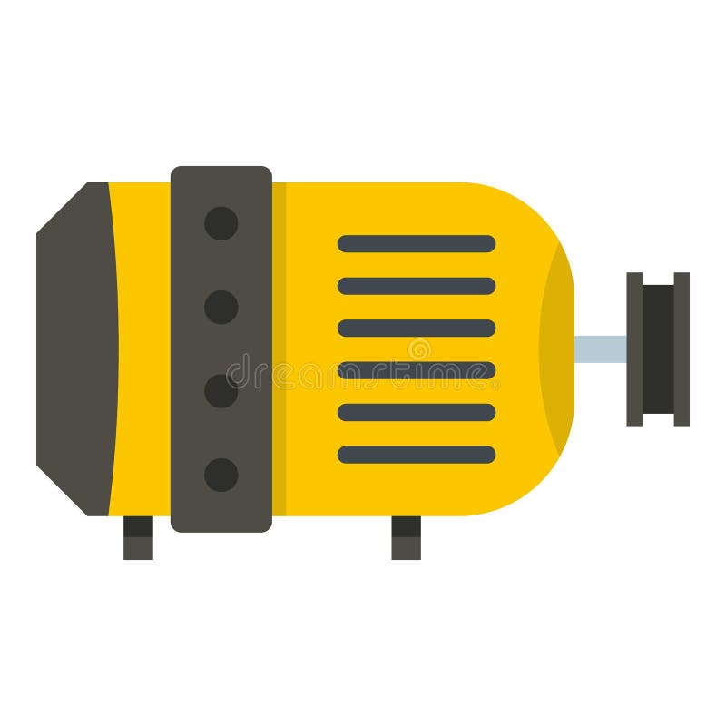 Electric Motor Icon Digital Red Stock Vector - Illustration of ...