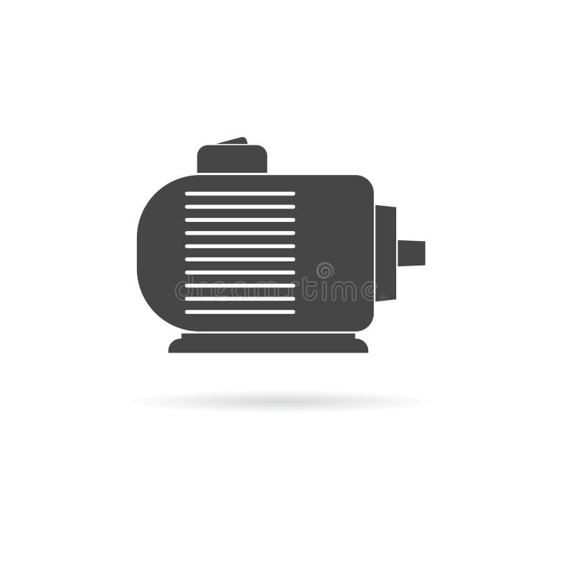Electric motor icon stock vector. Illustration of pictogram - 121973427