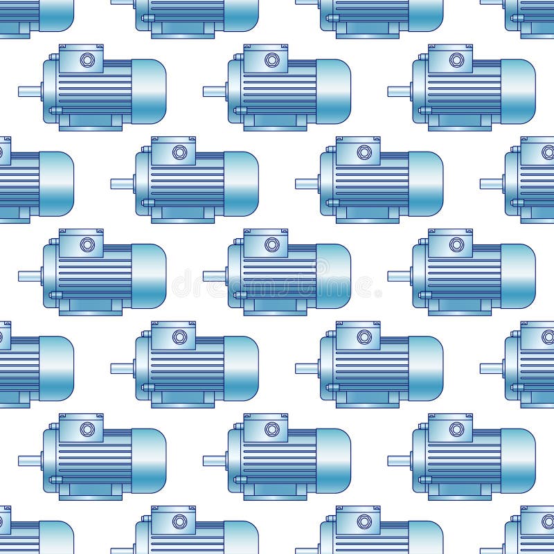 Electric motor pattern stock vector. Illustration of device - 185947765
