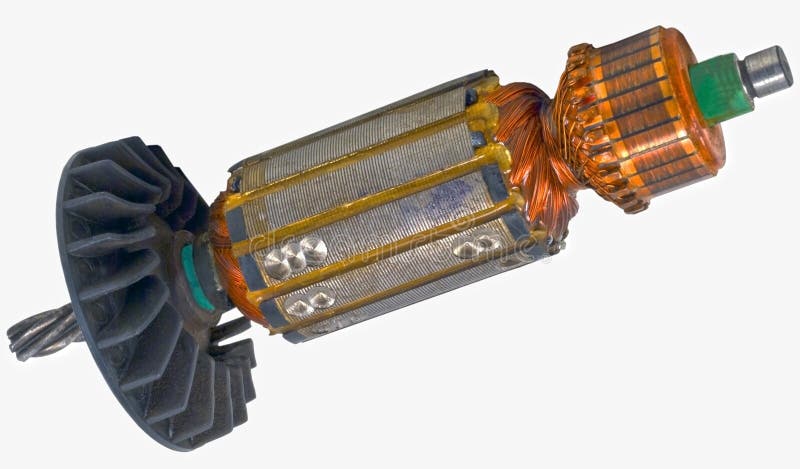Electric motor rotor stock photo. Image of device, magnetism - 92820302