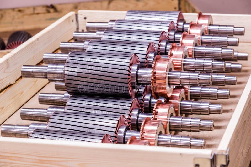 The Electric Motor Rotor of Stock Stock Image - Image of energy ...