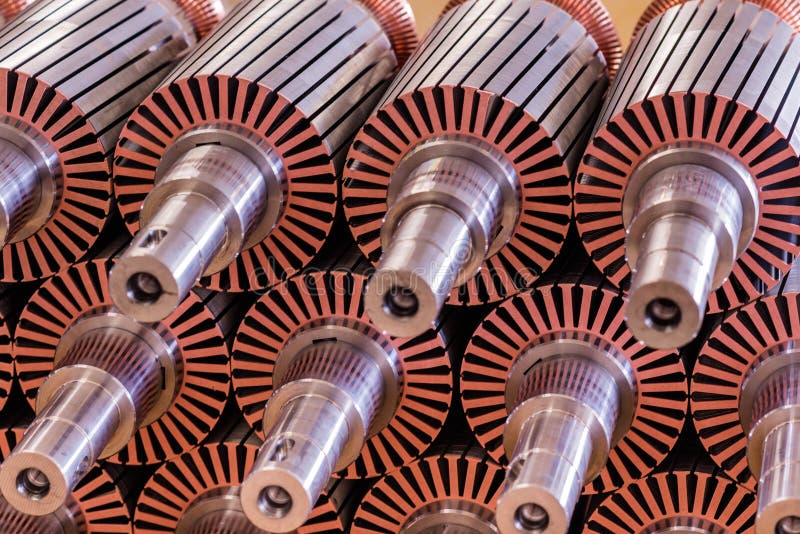 The Electric Motor Rotor of Stock Stock Image - Image of ...