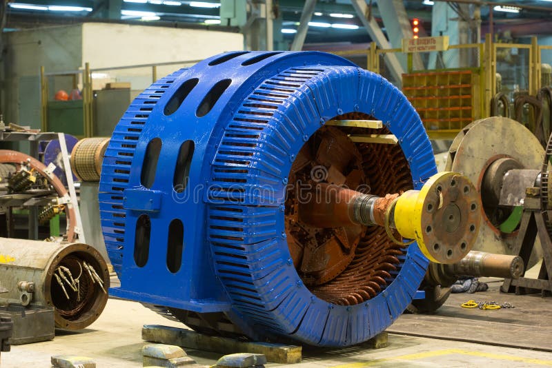 Electric Motor Rotor of Stock. Stock Image - Image of aircondition ...