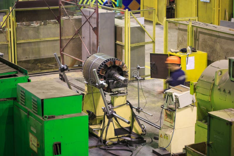 Electric Motor Rotor of Stock. Stock Image - Image of energy, core ...