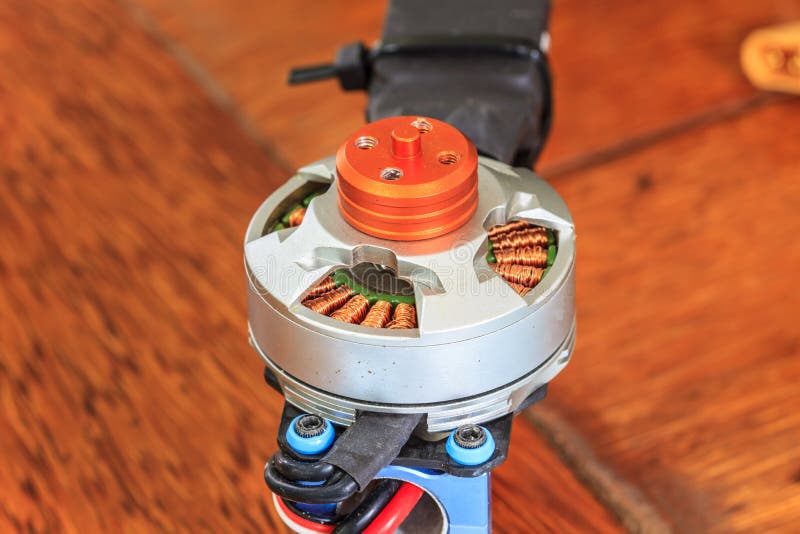 Electric Motor of a Small Size Stock Photo - Image of object, hardware ...
