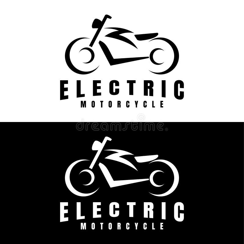 Electric Motorcycle Bike Logo Design Vector Stock Vector - Illustration of symbol, motocross ...