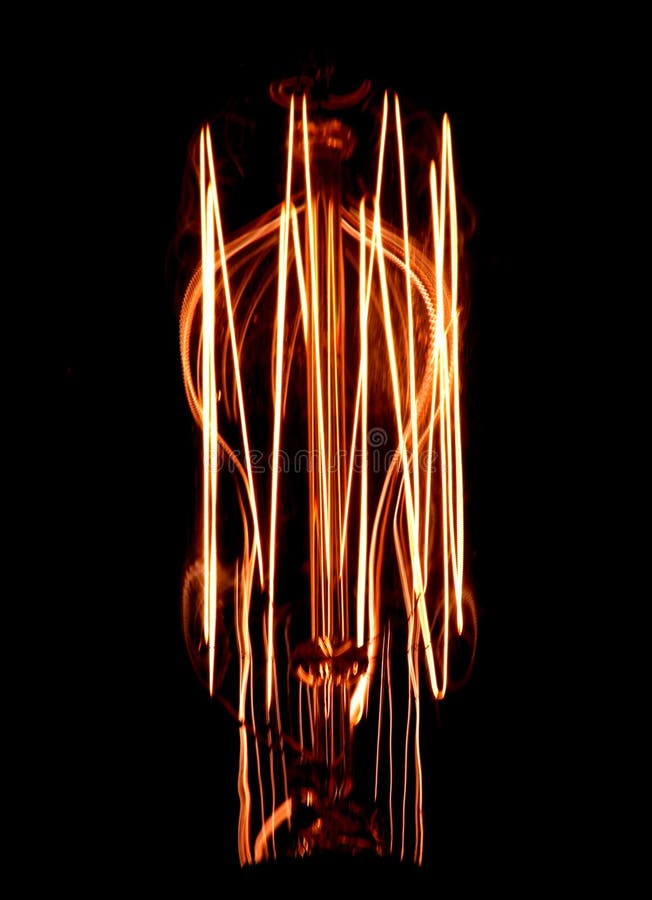 Electric Movement in the Lamp Stock Image - Image of biyoloji ...