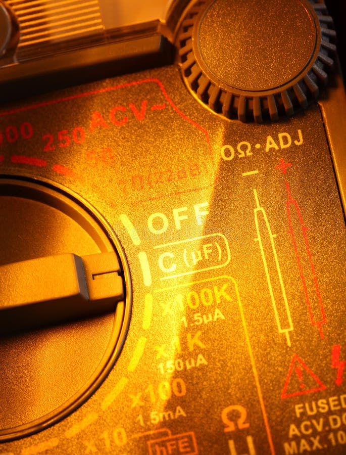 Electric multi meter stock photo. Image of science, electronics - 37400230