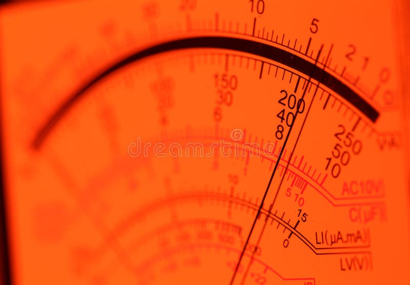 Electric multi meter stock image. Image of power, meter - 43051693