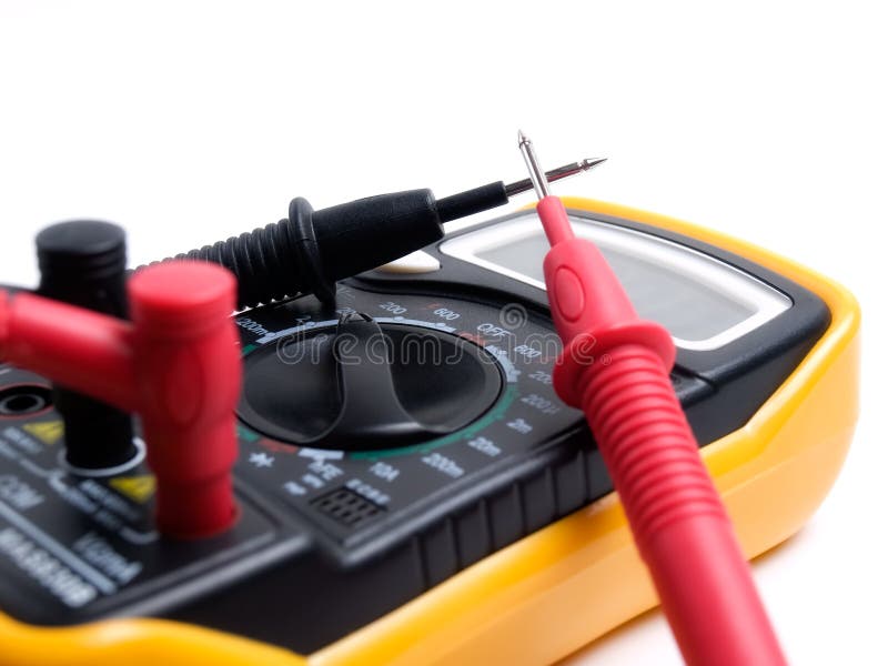 Electric multimeter stock image. Image of amperage, electricity - 22260961