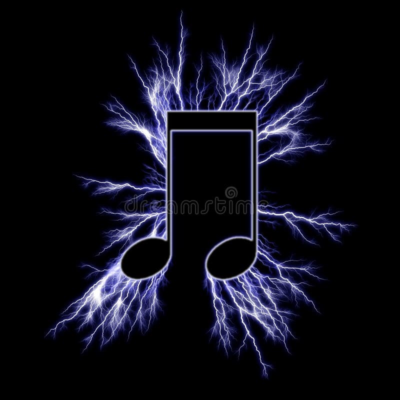 Electric music symbol stock illustration. Illustration of rock - 6848513
