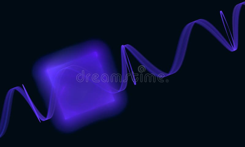 Electric Neon Blue Violet 3d Object with Multiple of Layers Like Petals ...