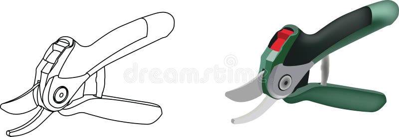 Electric Nippers for Agriculture and Hobby- Stock Vector - Illustration ...