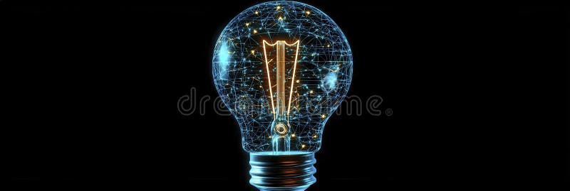 Digital Light Bulb Shimmers Stock Illustrations – 5 Digital Light Bulb ...